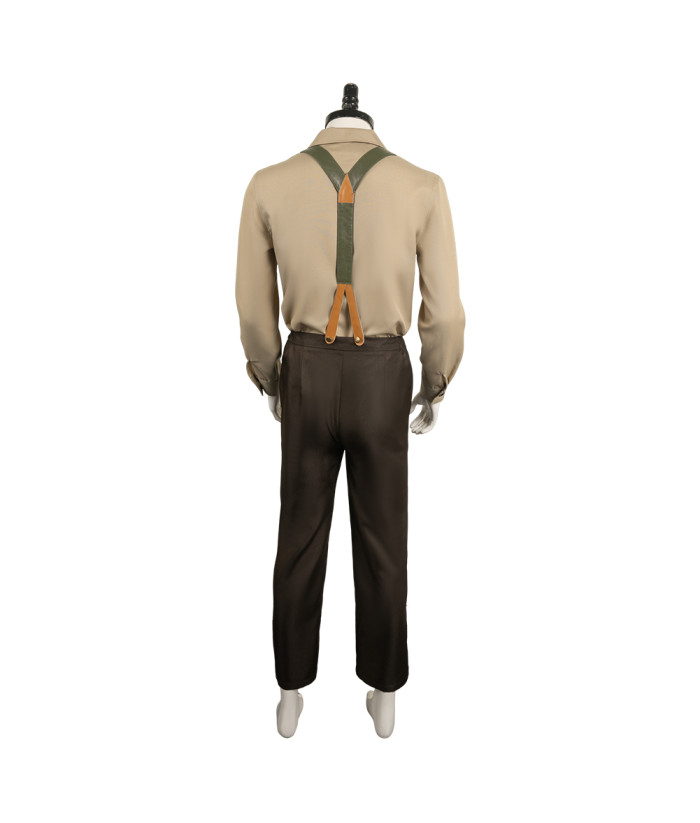 Men Overalls Jungle Advanture Outfits Halloween Costume-Skycostume