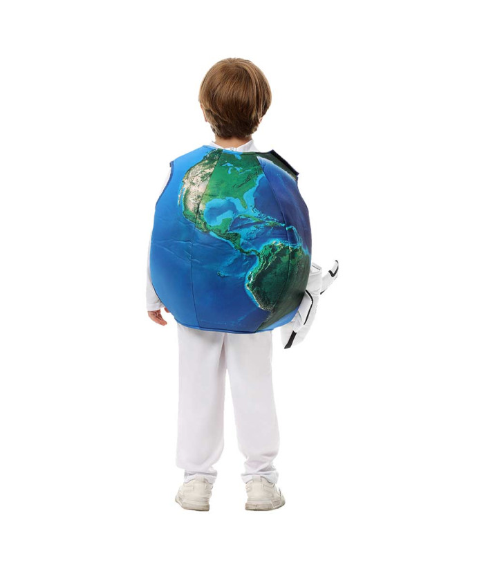 Kids Children Globe Planet Earth Overalls Halloween Costume-Skycostume