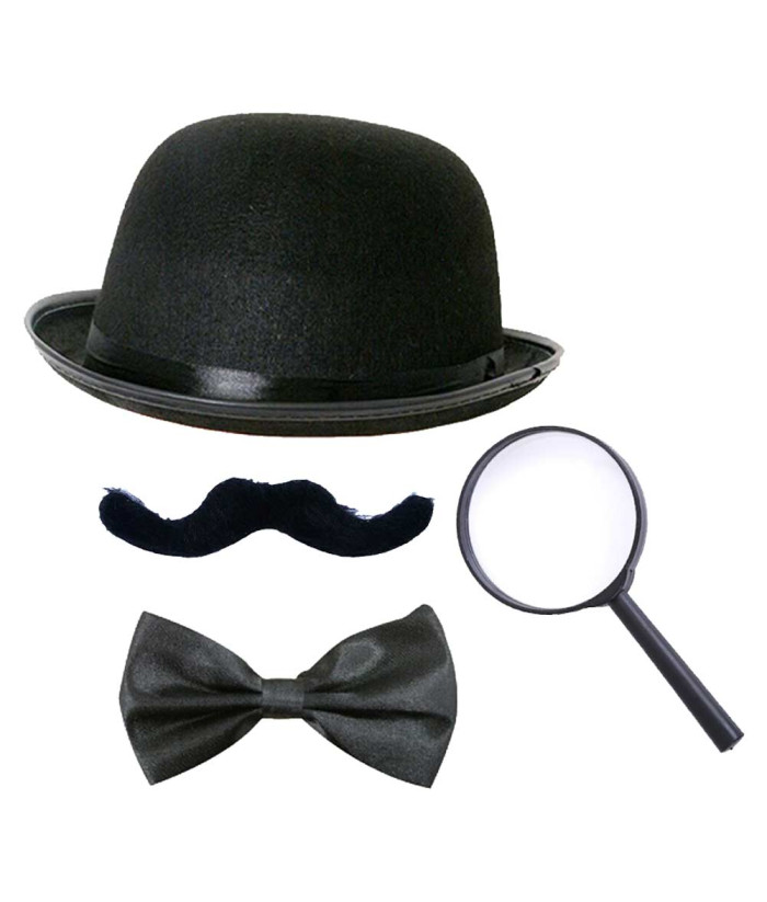 Detective 4Pcs Set Halloween Costume Accessories-Skycostume
