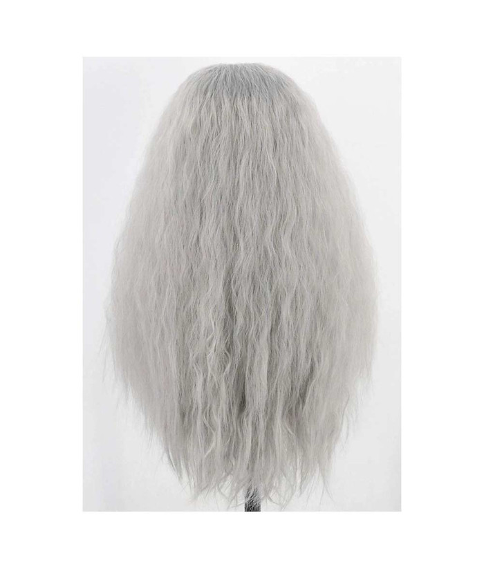Medieval Fantasy Wise Old Man Wizard White Long Beard Wig Halloween ...