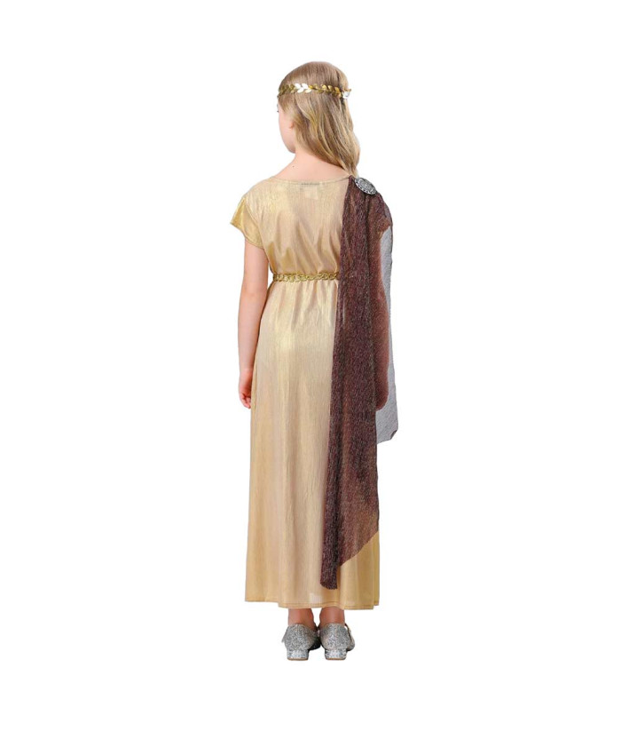 Kids Children Girl Greek Mythology Goddess Toga Royal Outfit Halloween ...