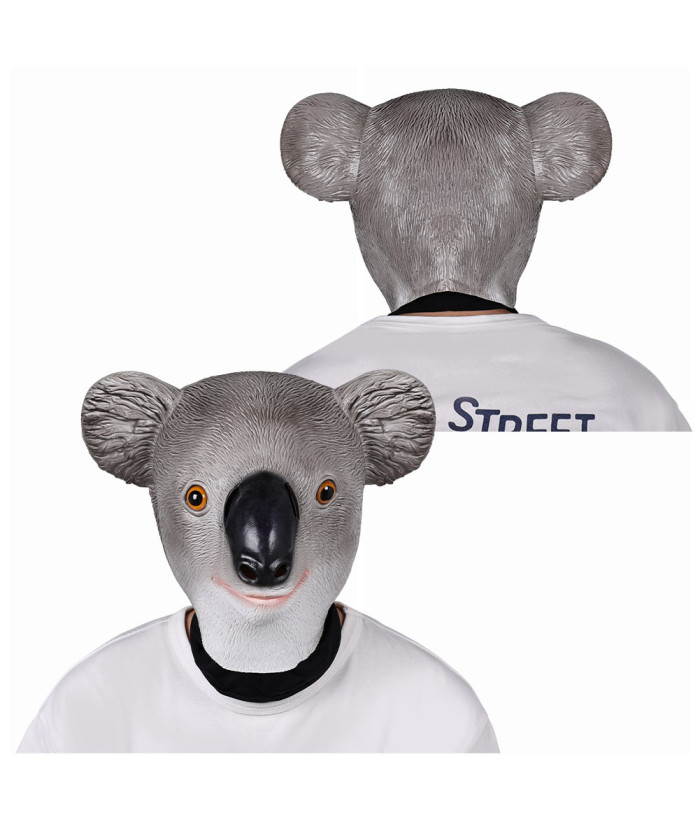 Adult Animal Koala Latex Mask Halloween Costume Accessories-Skycostume