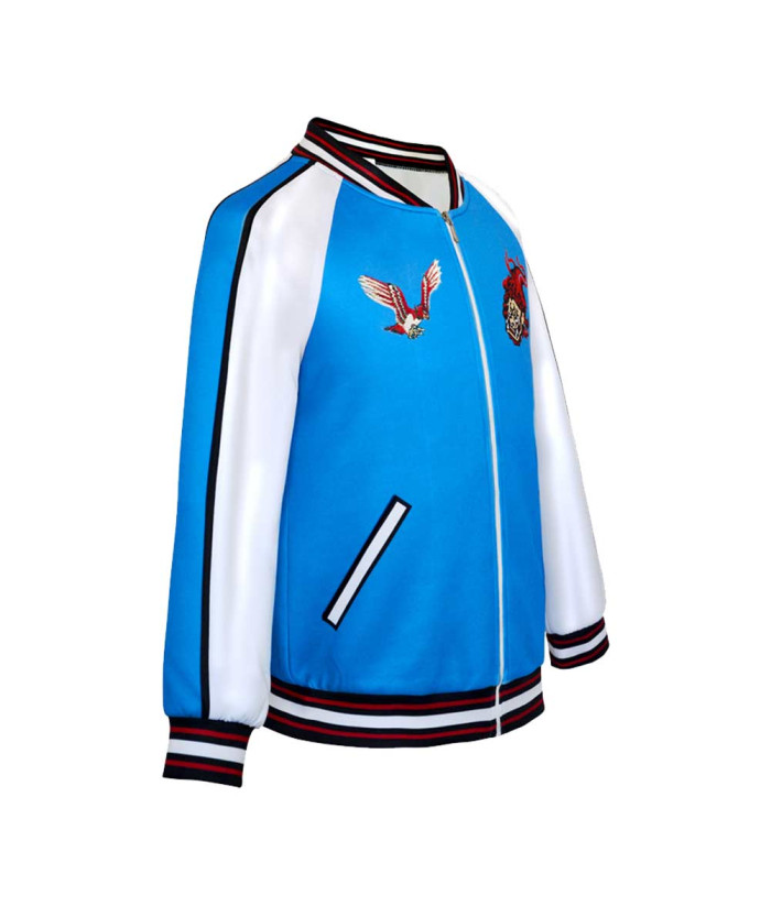 Men Blue Jacket School Uniform Halloween Costume-Skycostume