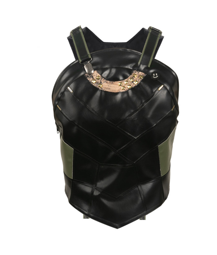 Women Black Chest Amor Fantasy Cosplay Halloween Costume-Skycostume