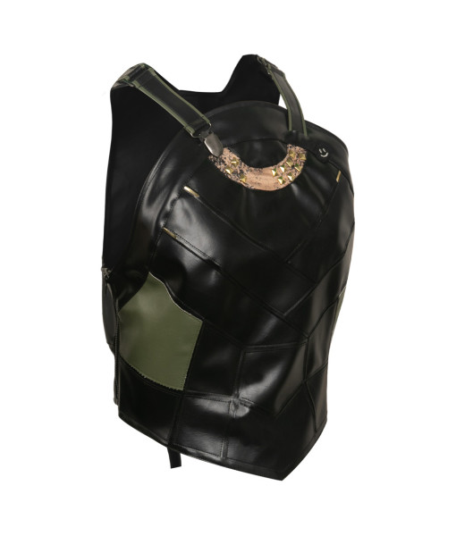 Women Black Chest Amor Fantasy Cosplay Halloween Costume-Skycostume