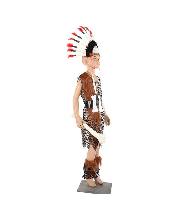 Kids Children Native American Outfit Fullset Halloween Costume-Skycostume