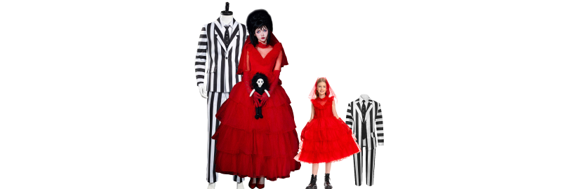 1980s Horror Family Costumes Halloween Costume Bundle-Skycostume