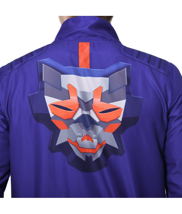 Men Dark Blue Jacket Futuristic Sci Fi Style Halloween Costume ...