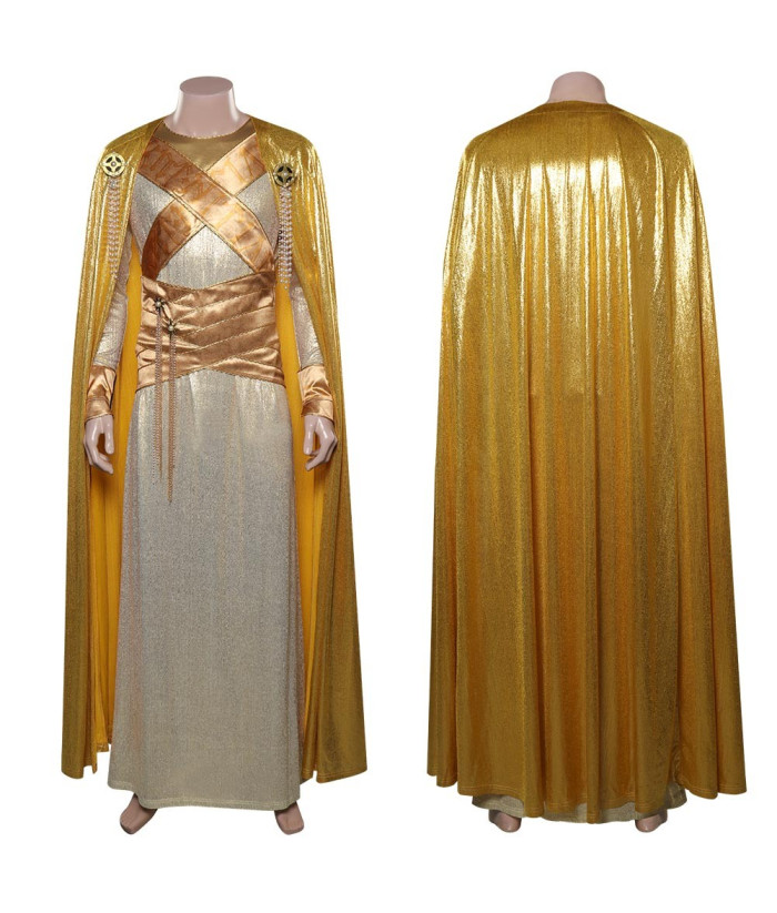 Men Caesar Roman Gold Cape Fantasy Outfits Halloween Costume