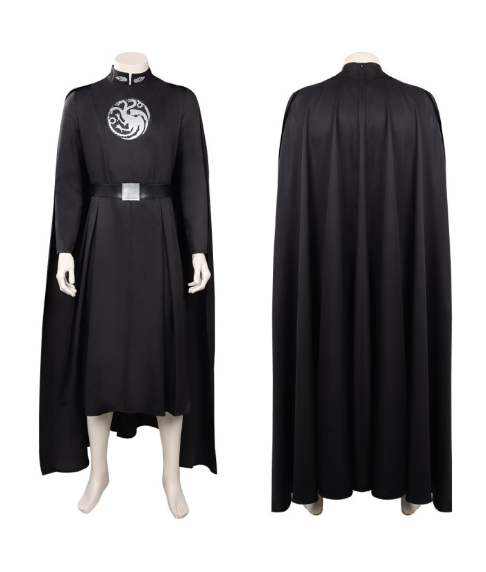 Men Medieval Fantasy Black Cloak Outfit Dragon King Halloween Costume ...