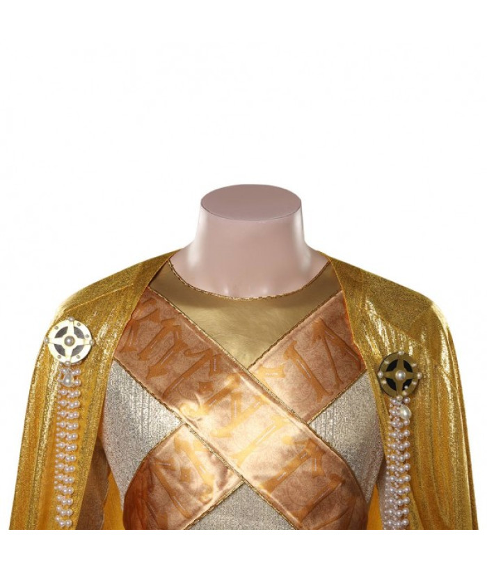 Men Caesar Roman Gold Cape Fantasy Outfits Halloween Costume