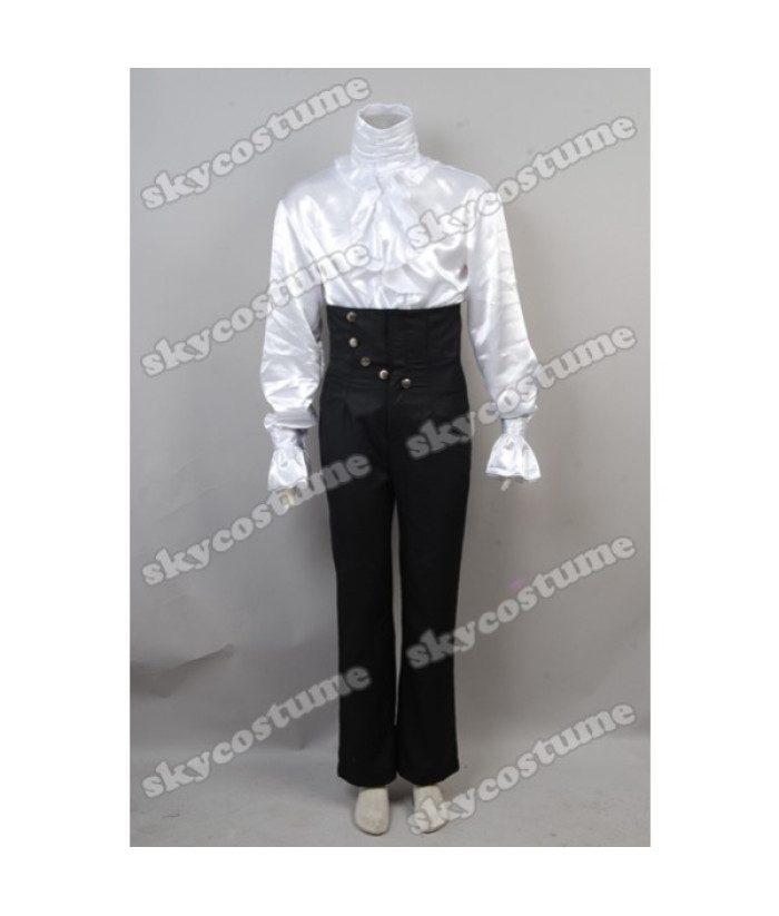 Men Purple Coat White Lace Lining Rockstar Stage Halloween Costume ...